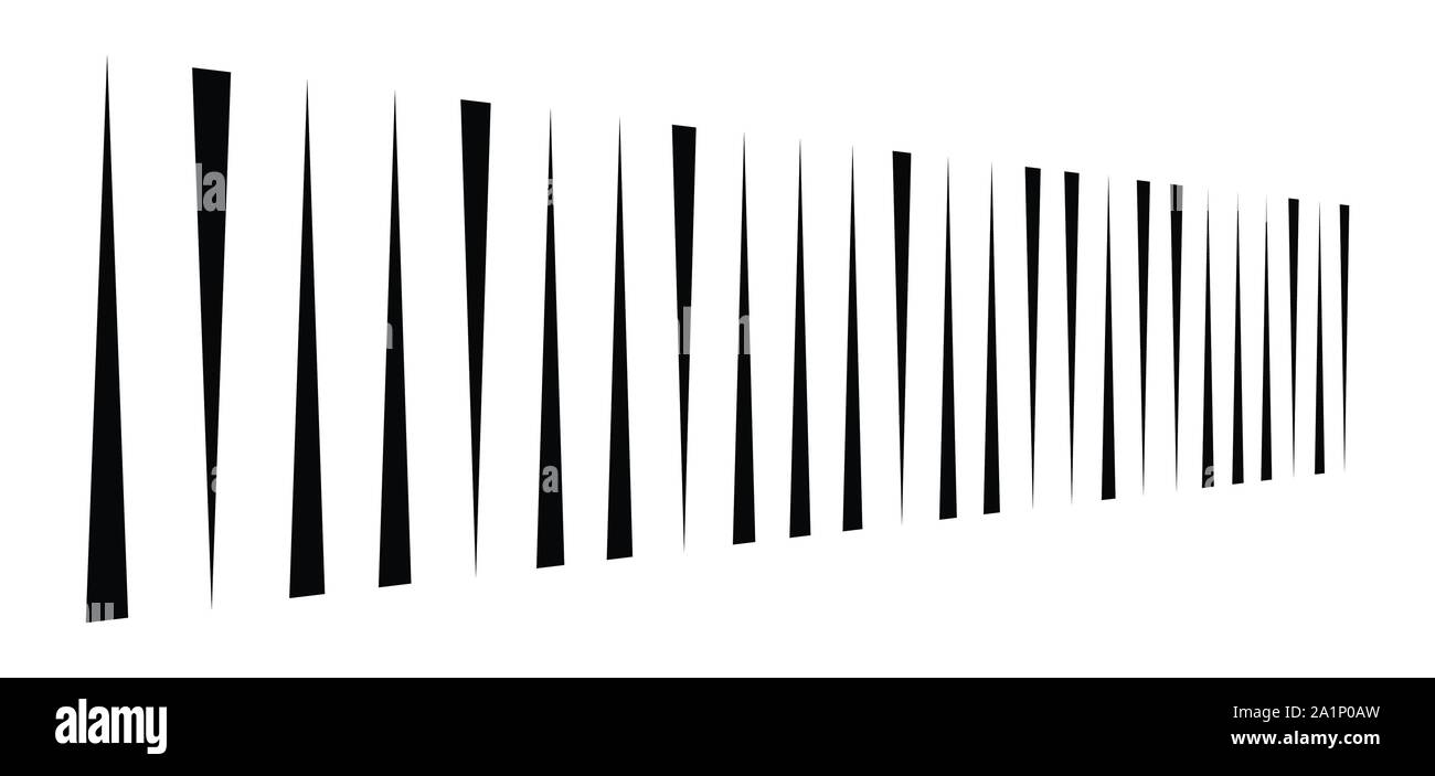 irregular (dashed, segmented) vertical lines in a row. 3d stripes in ...