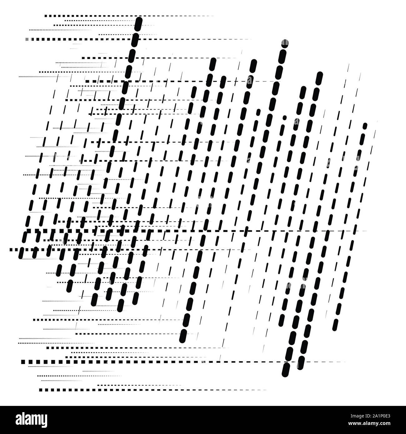 abstract grid, mesh of random scatter chunks, pieces. geometric abstract illustration. geometric ...