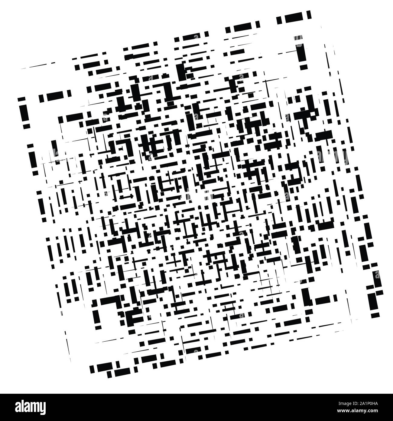 abstract grid, mesh of random scatter chunks, pieces. geometric abstract illustration. geometric ...