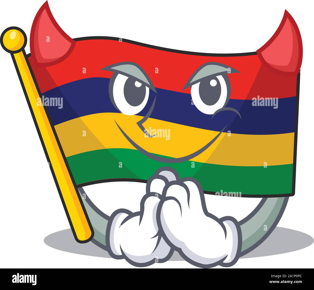 Devil flag mauritius kept in mascot cupboard Stock Vector Image & Art ...