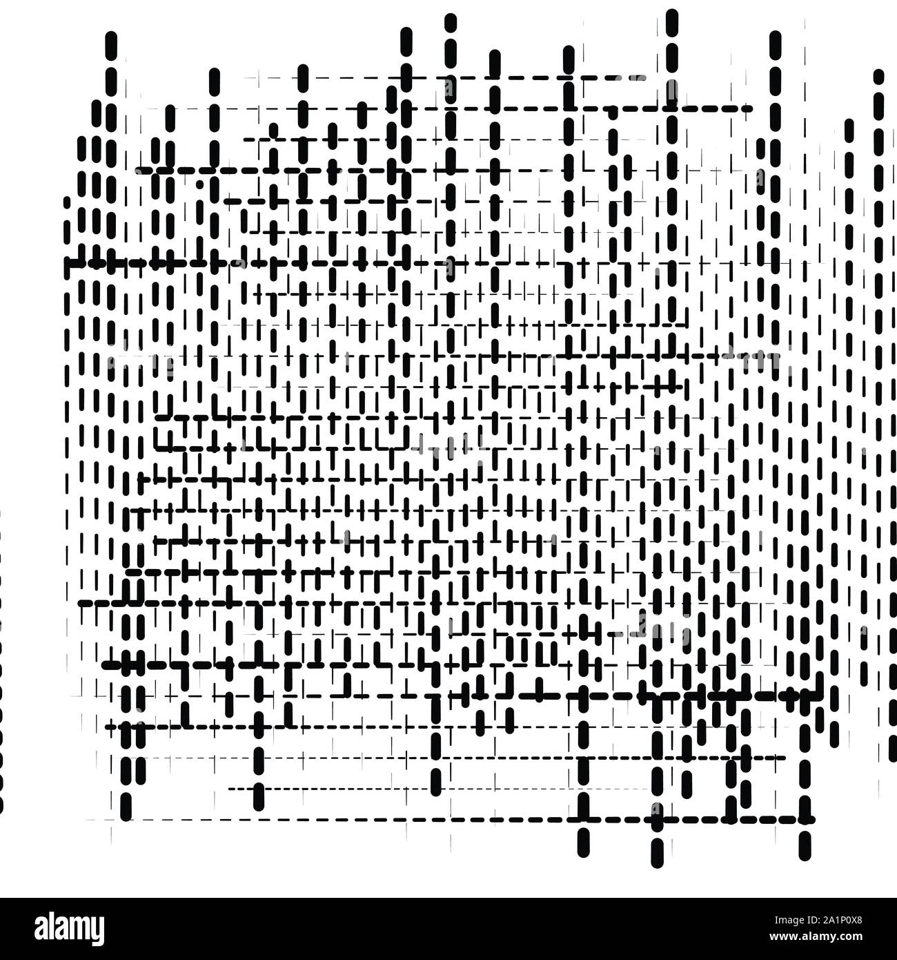 Random Grid Mesh Pattern Grating Trellis Texture Intermittent Interrupt Lines Lattice