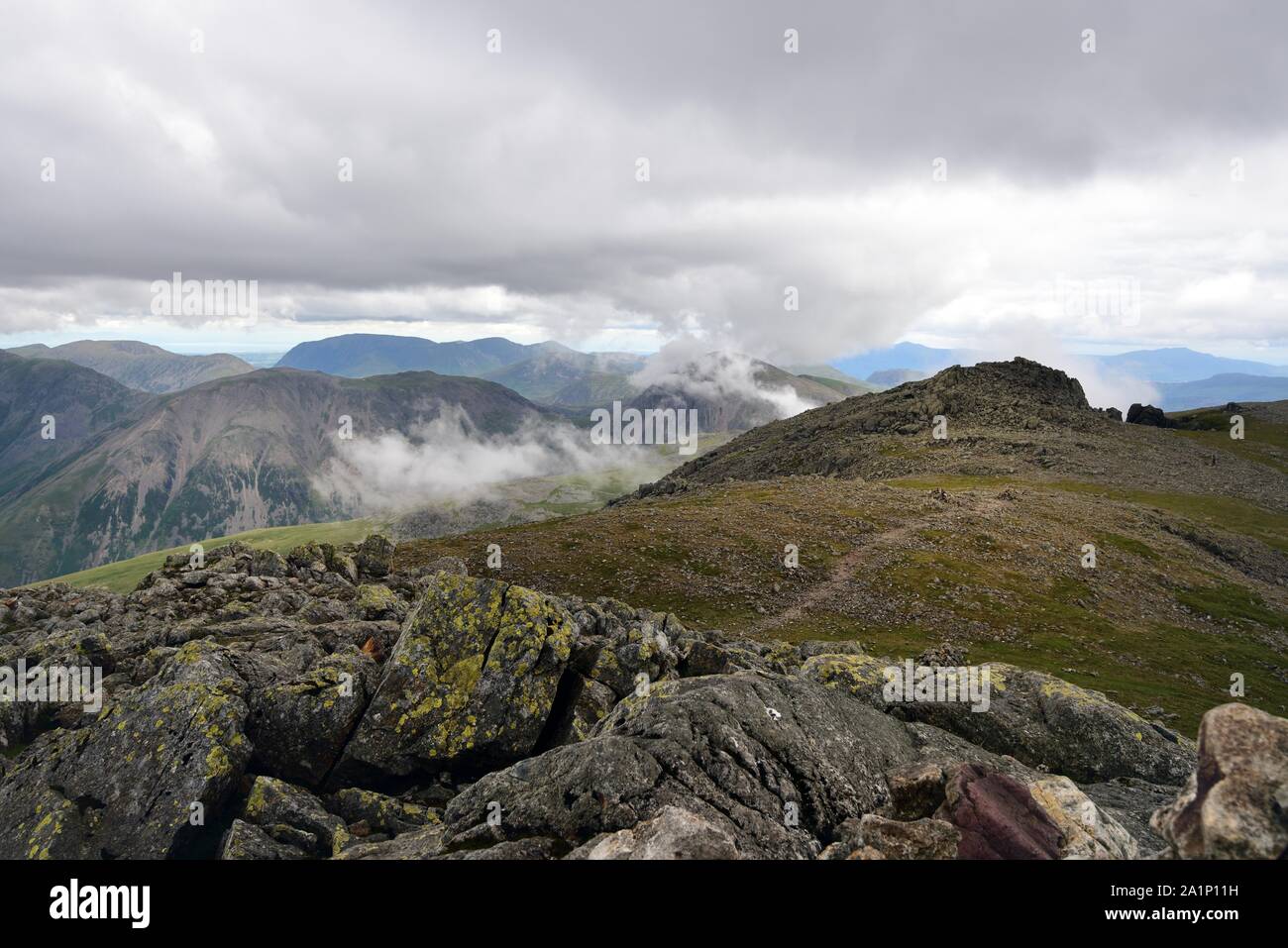 Cloud inversion at Wasdale Head Stock Photo - Alamy