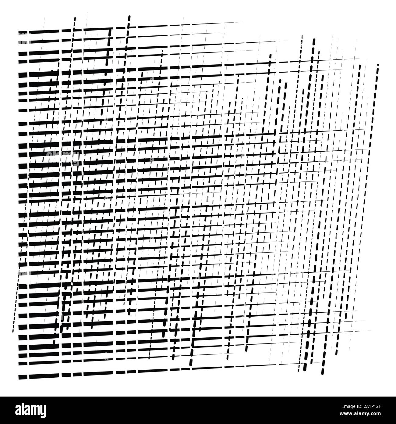 abstract grid, mesh of random scatter chunks, pieces. geometric abstract illustration. geometric ...