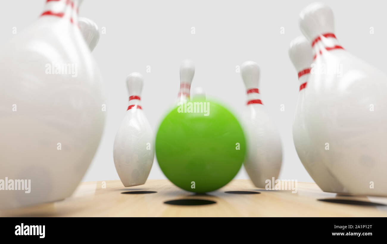 Bowling ball rolling down hi-res stock photography and images - Alamy
