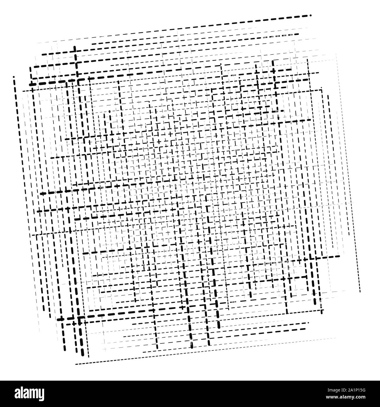 abstract grid, mesh of random scatter chunks, pieces. geometric abstract illustration. geometric ...