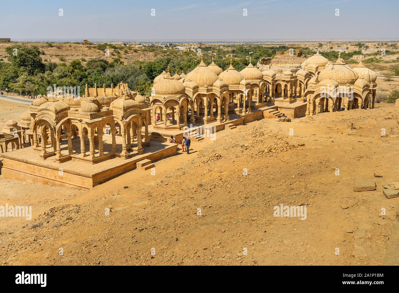 Bada Bagh ancient cenotaphs complex. Jaisalmer. Rajasthan India Stock ...