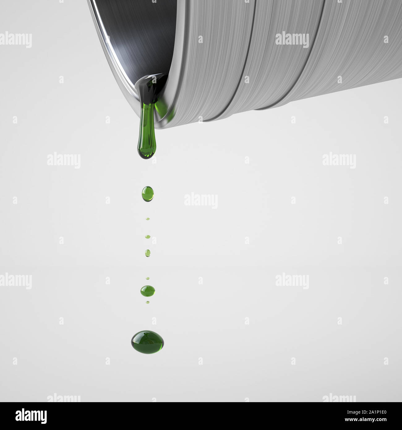 Last drop of fuel, over white background Stock Photo - Alamy