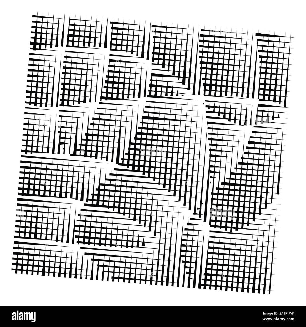 grid, mesh abstract geometric pattern. segmented intersect lines. crossing dynamic stripes ...