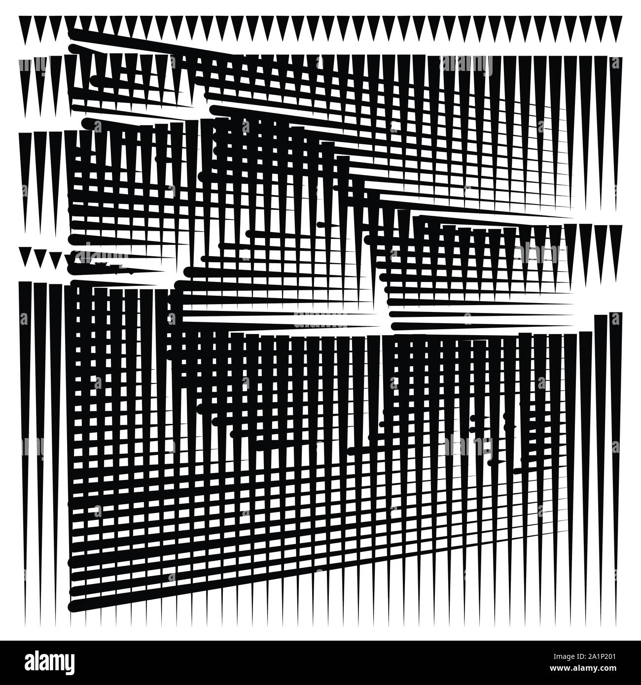 grid, mesh abstract geometric pattern. segmented intersect lines. crossing dynamic stripes ...