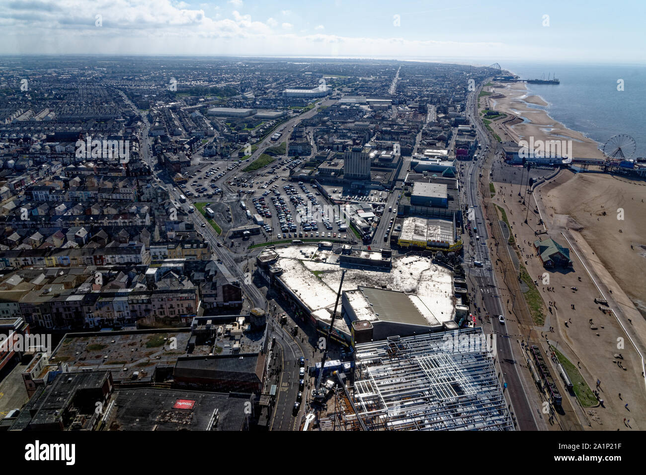 Blackpool pleasure beach aerial hi-res stock photography and images - Alamy