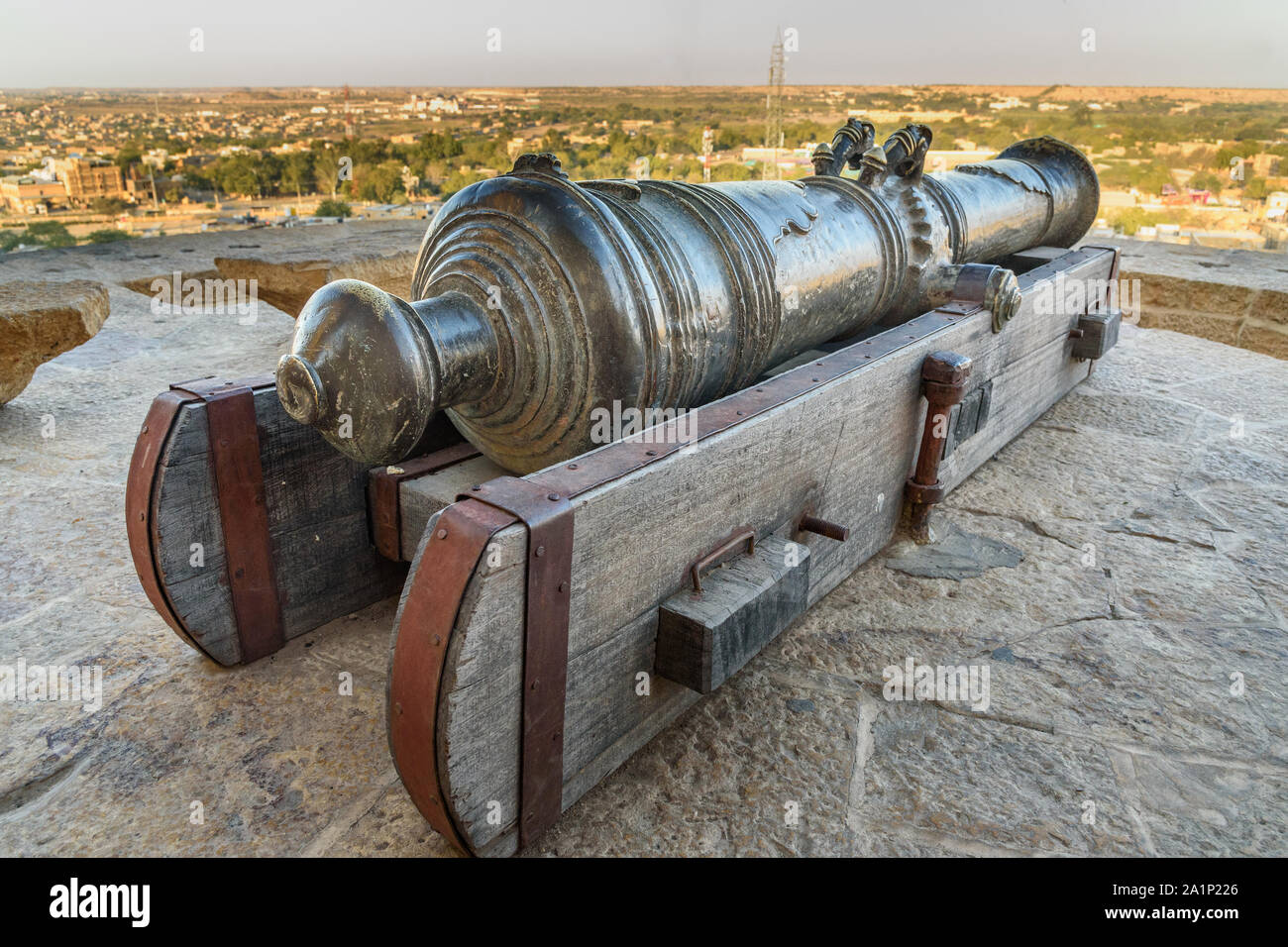 Ancient cannon in Jaisalmer fort. Rajasthan. India Stock Photo - Alamy