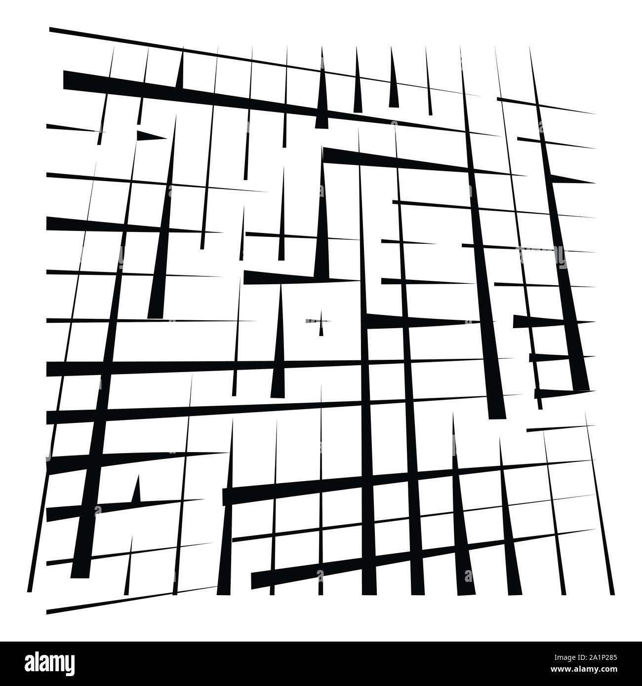 grid, mesh abstract geometric pattern. segmented intersect lines. crossing dynamic stripes ...