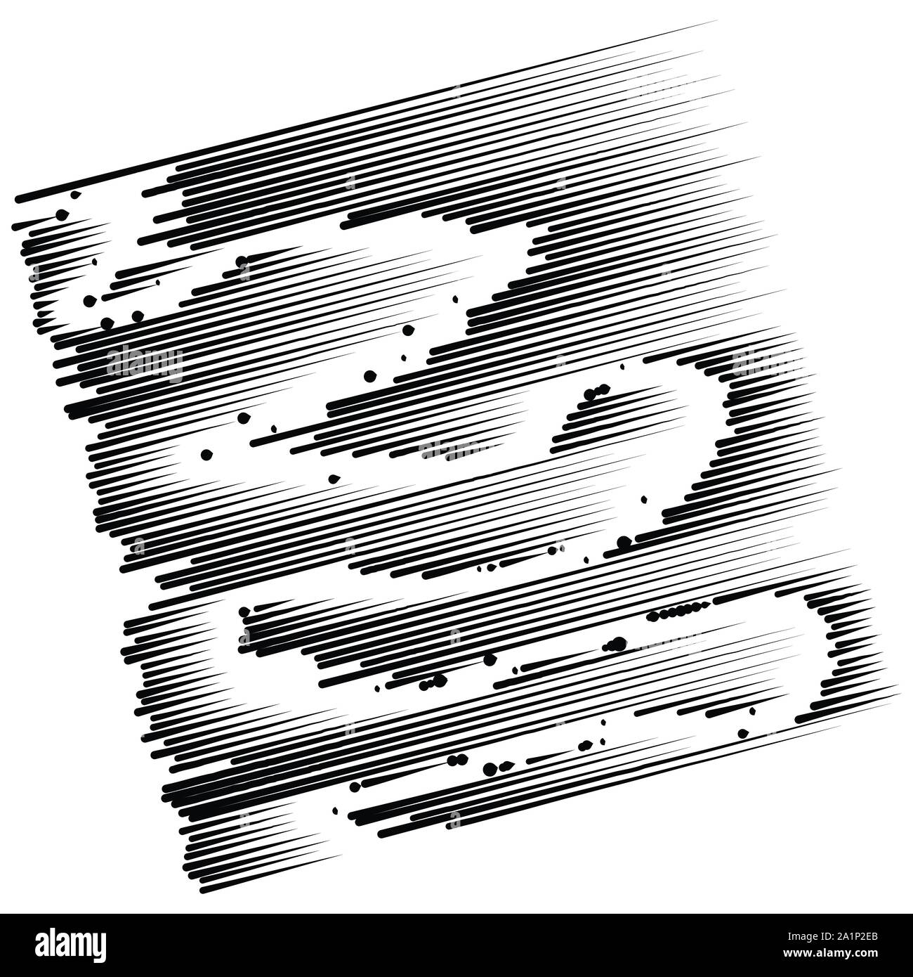 dynamic dashed, segmented lines pattern. irregular stripes. straight ...