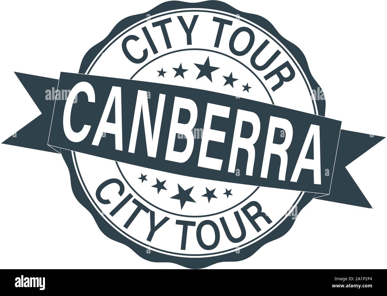 rubber stamp with text city tour Canberra, Australia on white, vector ...