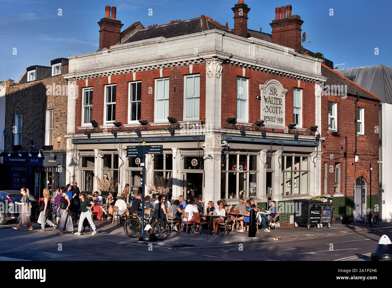 Sir Walter Scott pub, Hackney , London Stock Photo - Alamy
