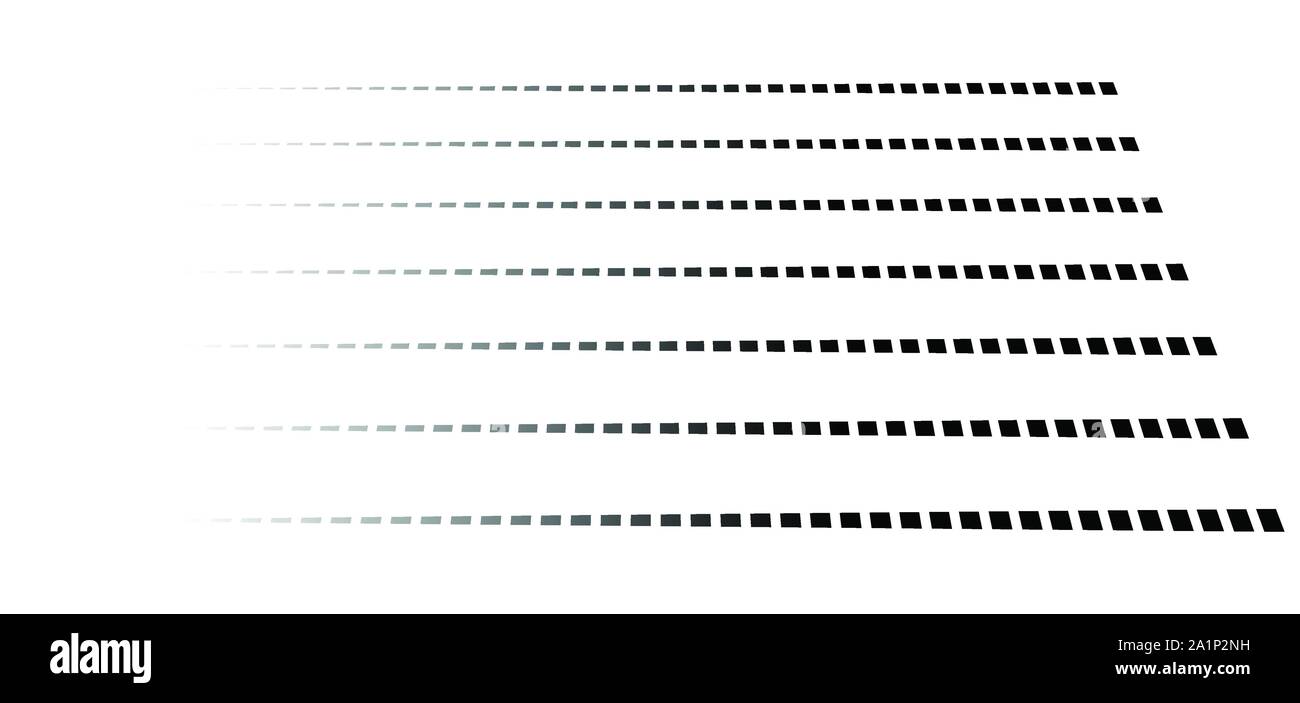 3d segmented, dashed lines geometric pattern. vanish, diminish lines in ...