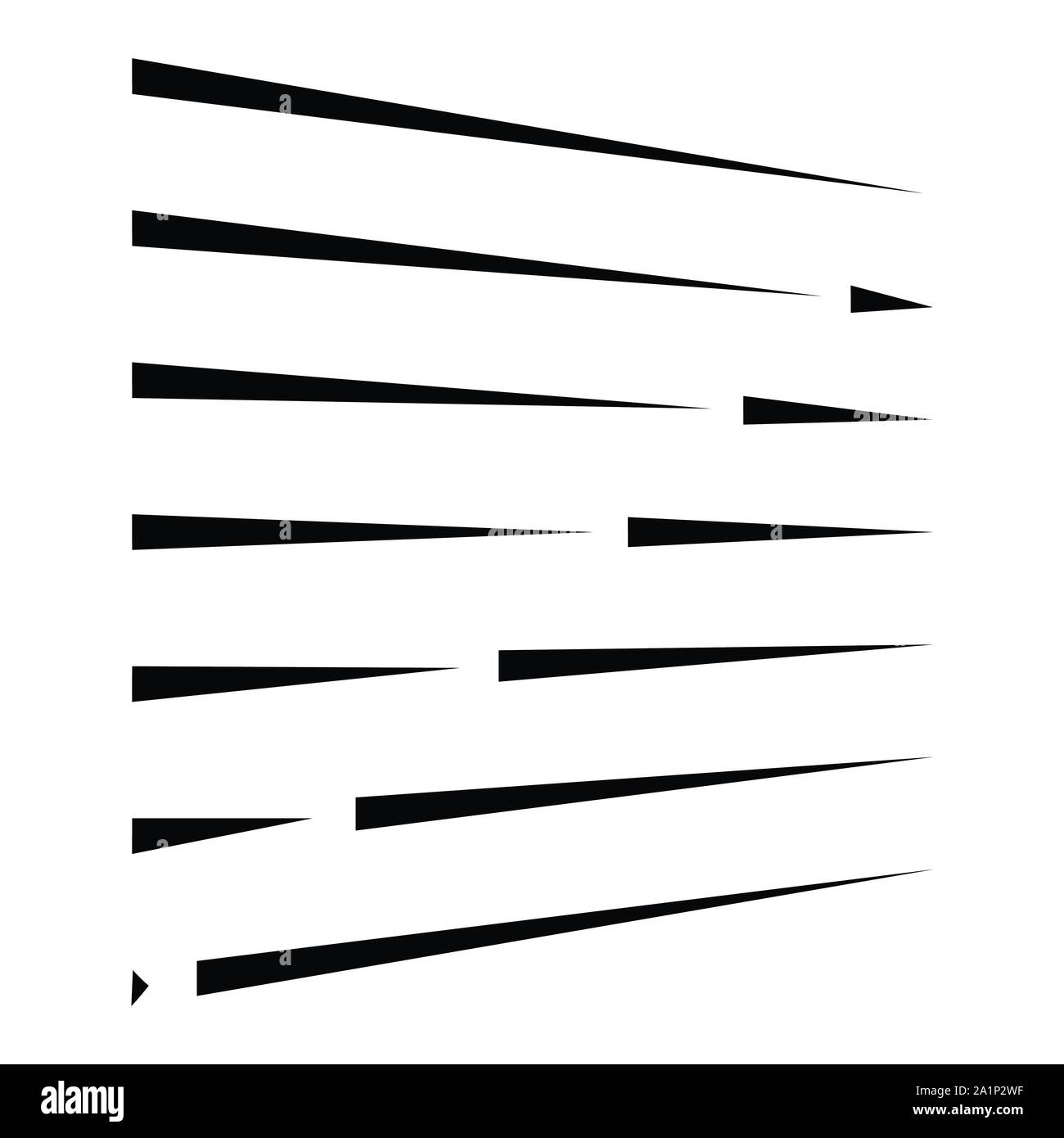 dynamic dashed, segmented lines pattern. irregular stripes. straight ...