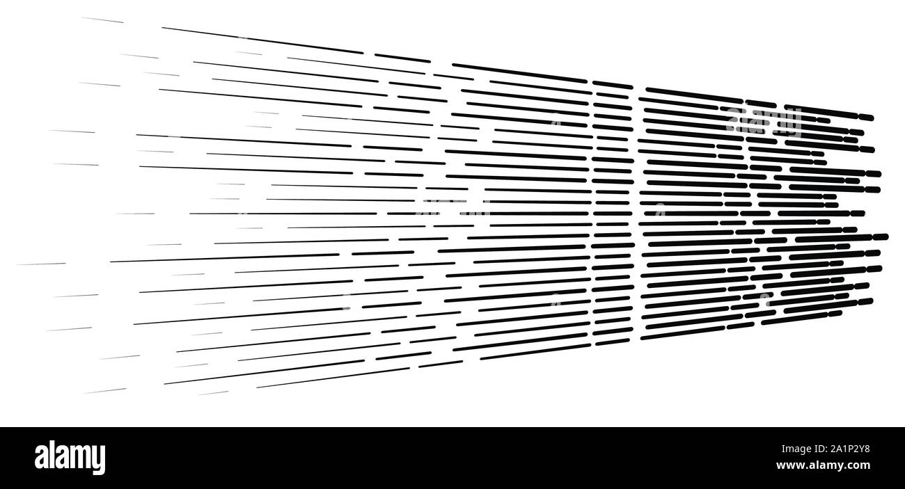 Random 3d dashed lines in perspective. segmented stripes geometric ...