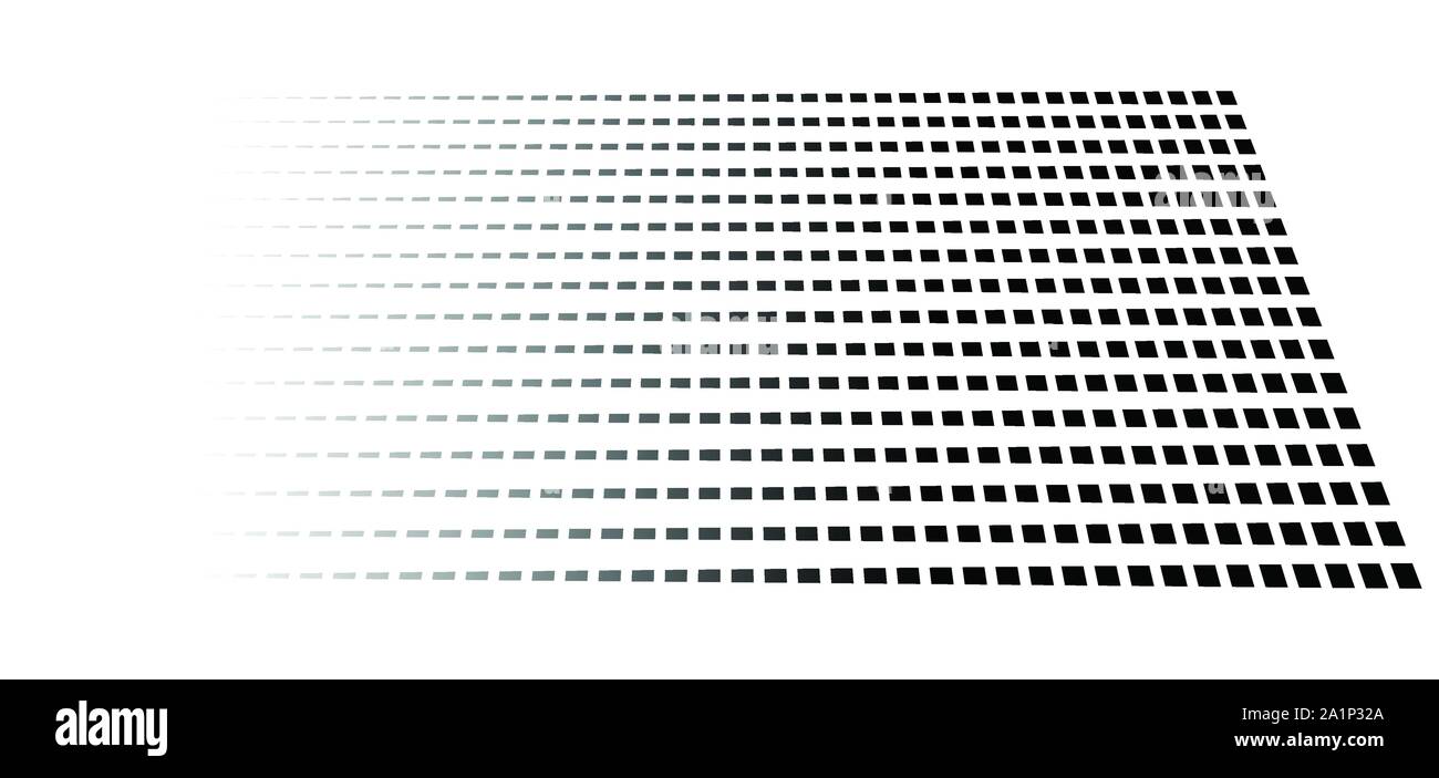 3d segmented, dashed lines geometric pattern. vanish, diminish lines in ...