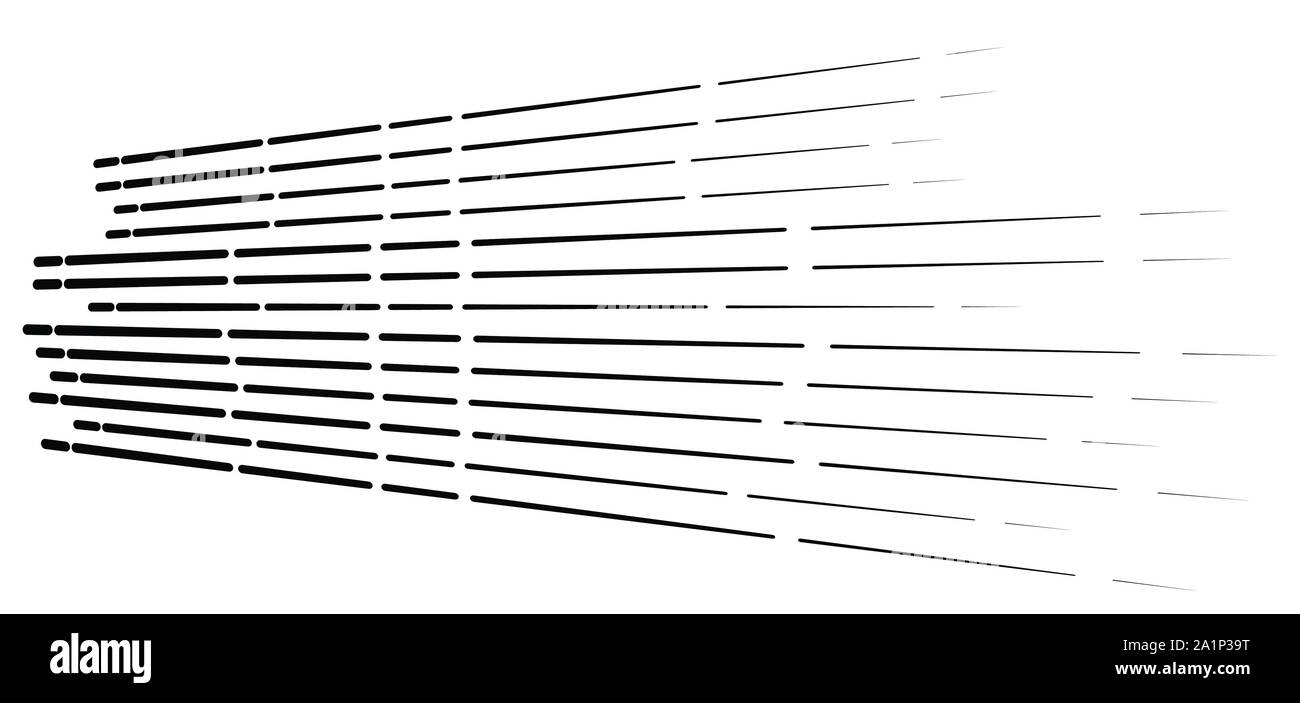 Random 3d dashed lines in perspective. segmented stripes geometric ...
