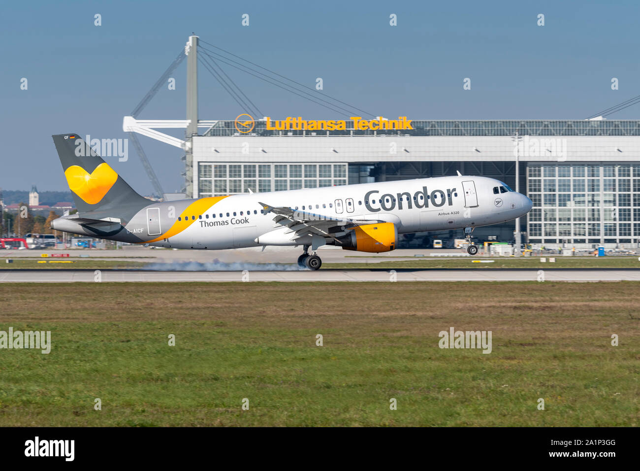 Munich, Germany - Oktober 10. 2018 : Condor - Thomas Cook Airbus A320 ...