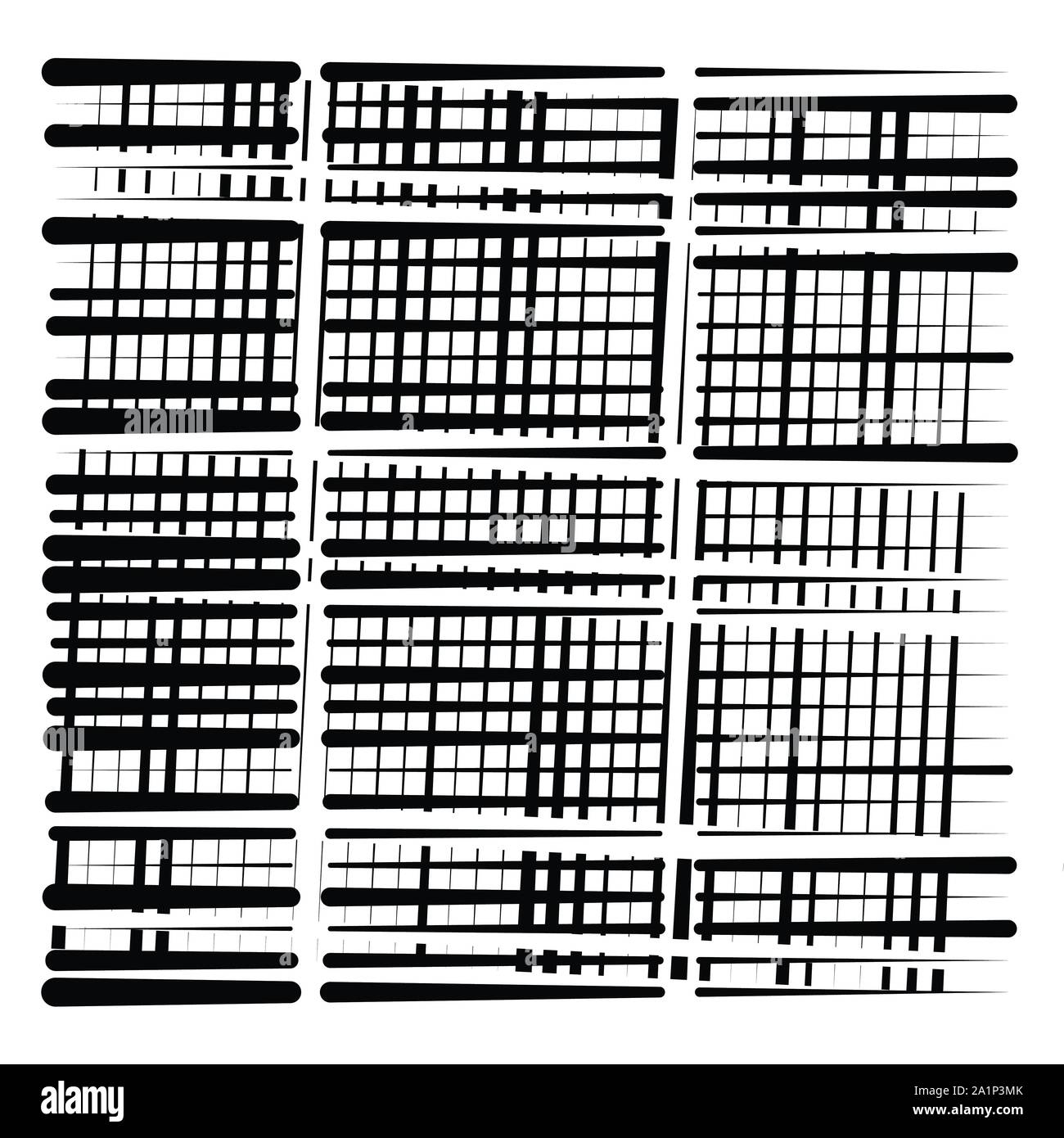 Random Grid Mesh Pattern Grating Trellis Texture Intermittent Interrupt Lines Lattice