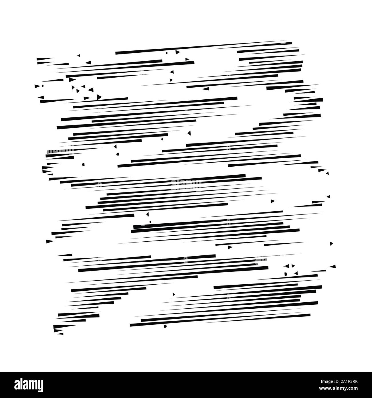 dashed irregular lines. segment horizontal stripes / lines. straight ...
