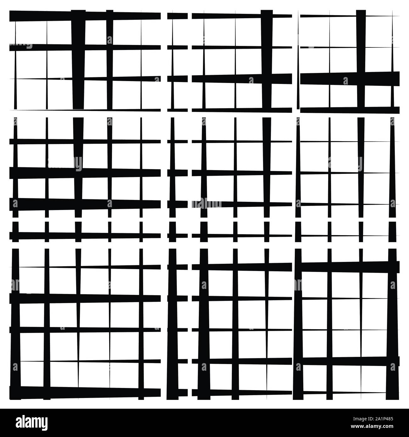 grid, mesh abstract geometric pattern. grating, trellis texture with intermittent, interrupt ...