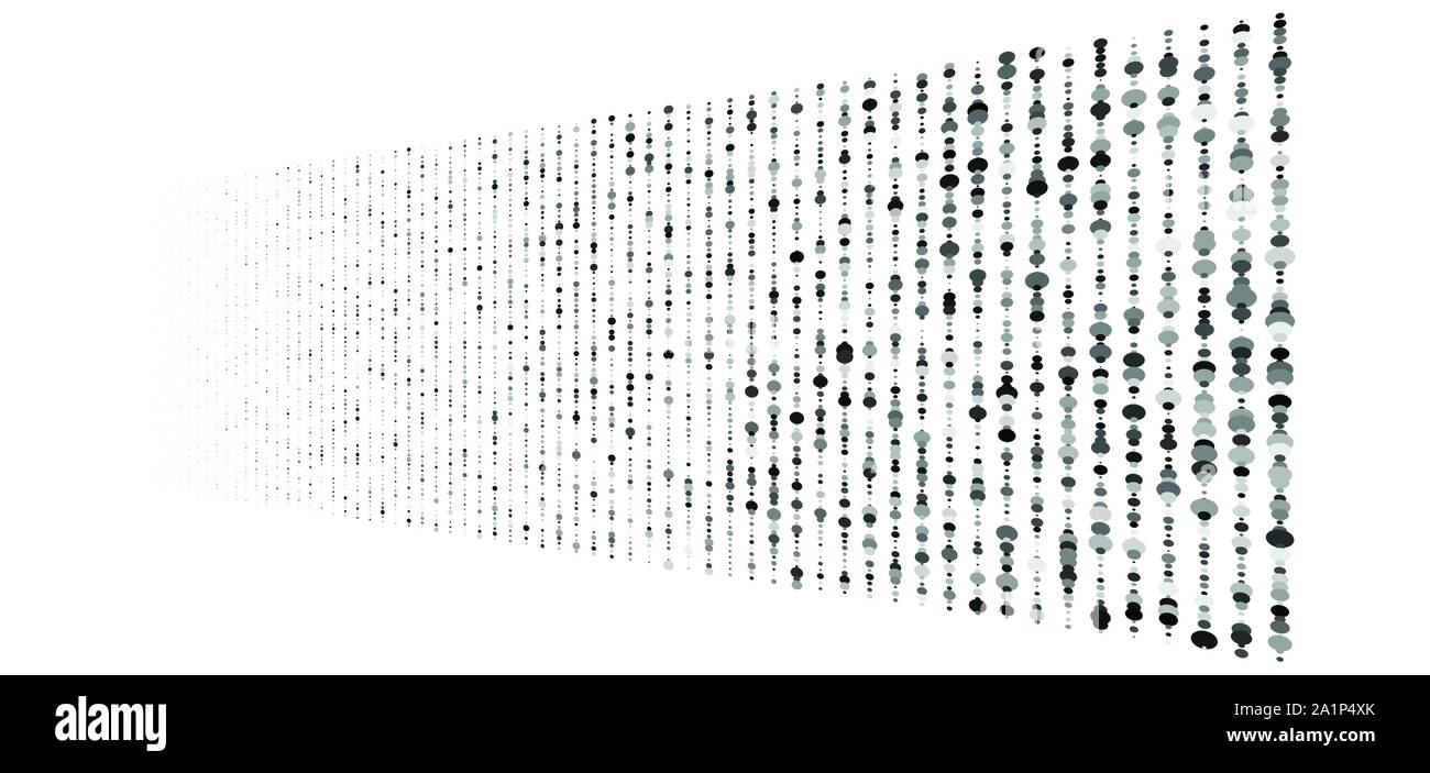 Greyscale dots, half-tone, circles pattern. speckle, stipple geometric ...