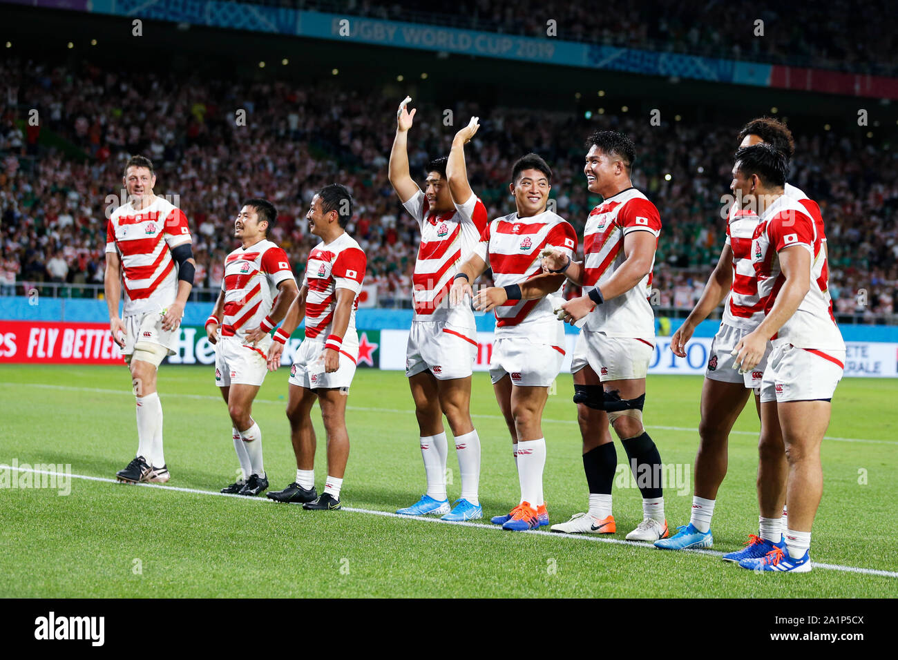 Shizuoka, Japan. 28th Sep, 2019. Japan team group (JPN) Rugby : 2019 ...