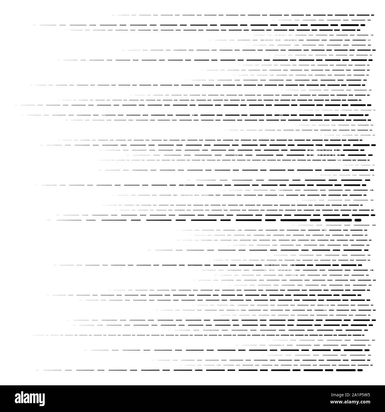 dashed irregular lines. segment horizontal stripes / lines. straight ...