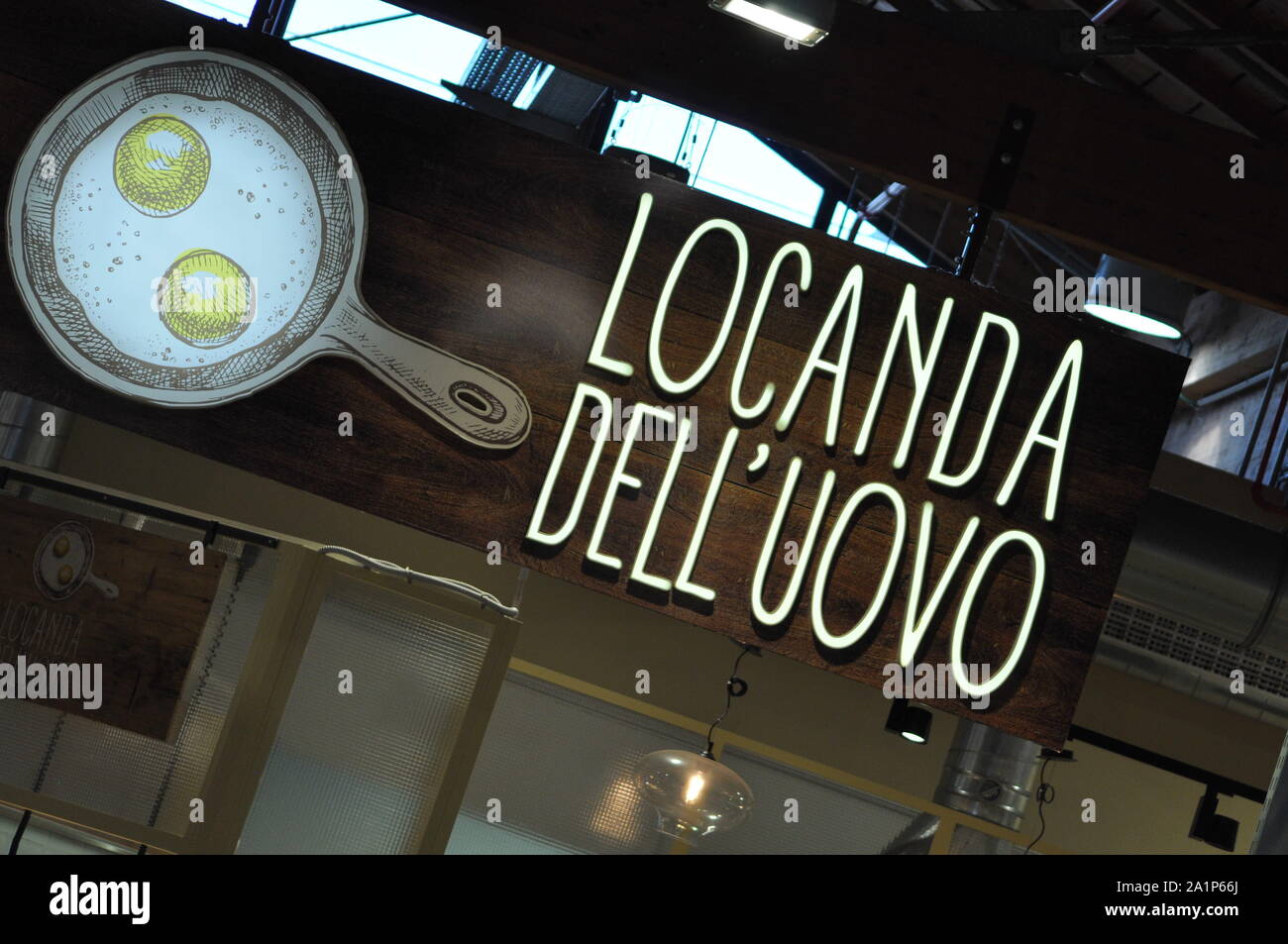 Bologna / Italy - September 24 2019: interior design Fico Eataly World ...
