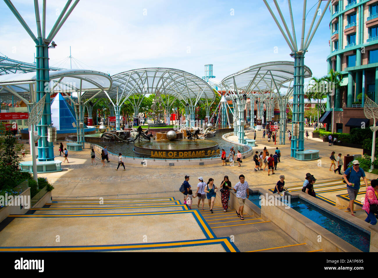 SINGAPORE CITY, SINGAPORE - April 13, 2019: "Festive Walk" on Sentosa ...