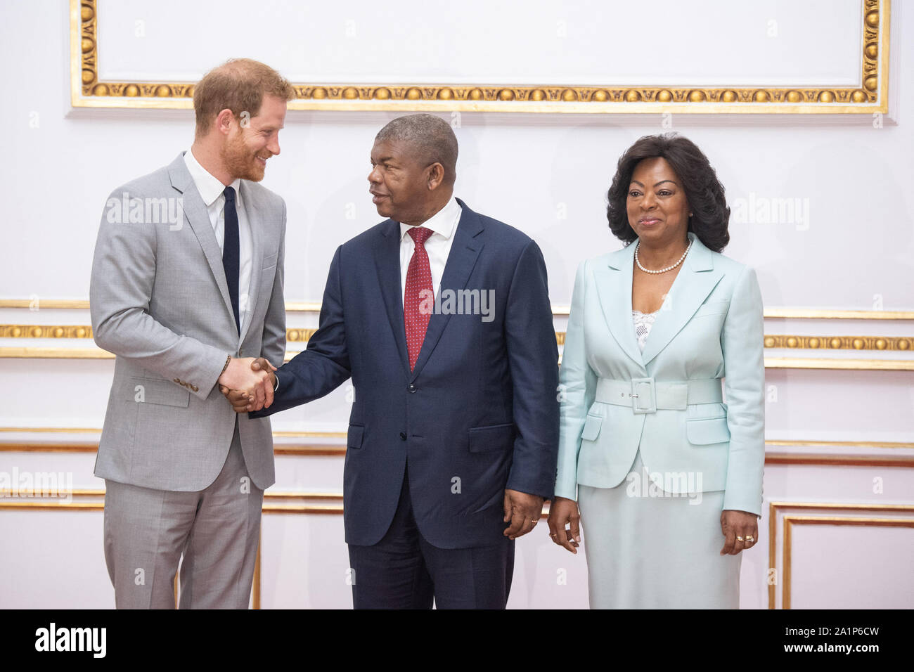 First lady ana dias lourenco presidential palace hi-res stock ...
