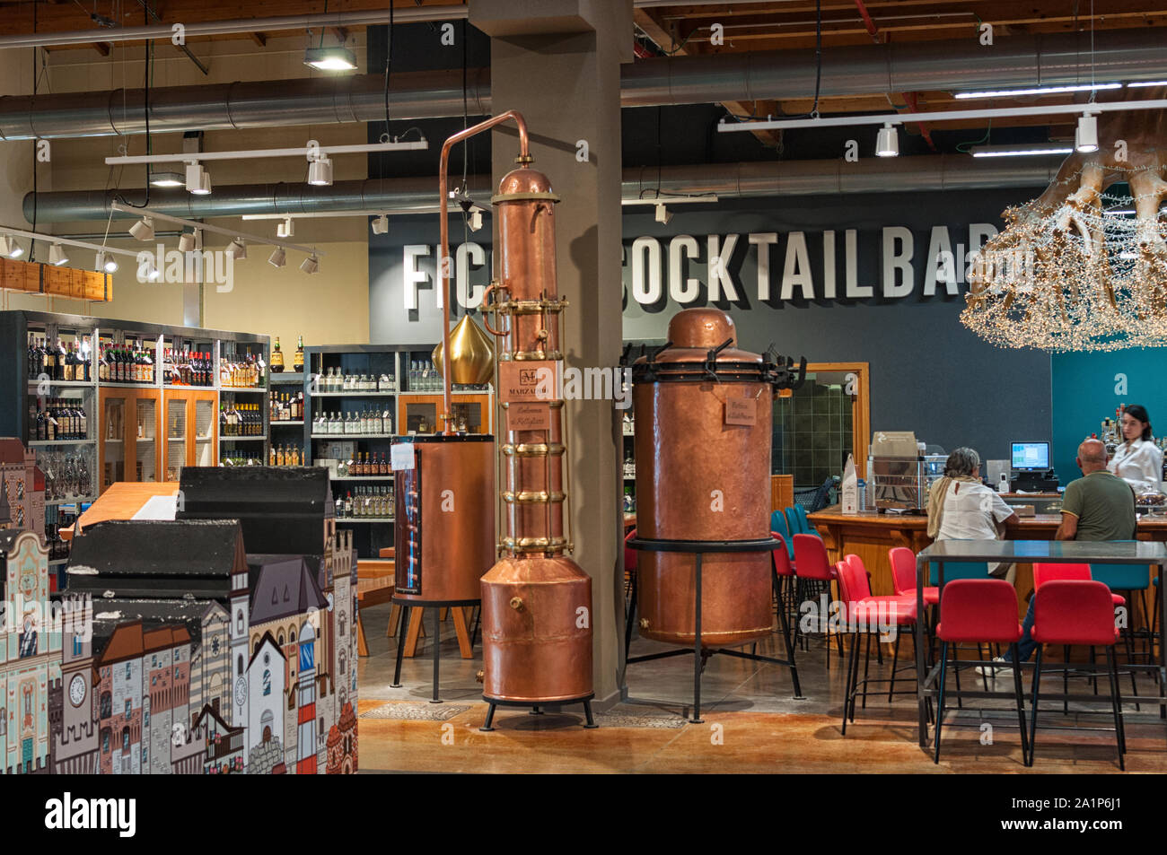 Bologna / Italy - September 24 2019: interior design Fico Eataly World ...