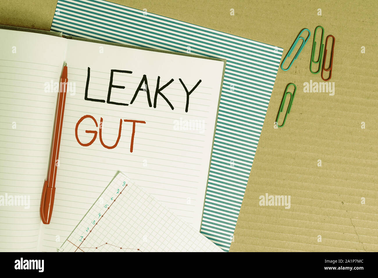 Writing note showing Leaky Gut. Business concept for A condition in ...