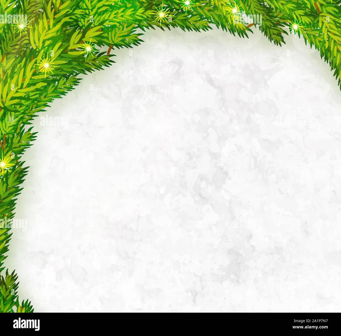 Natural frame fir branches Stock Vector Images - Alamy