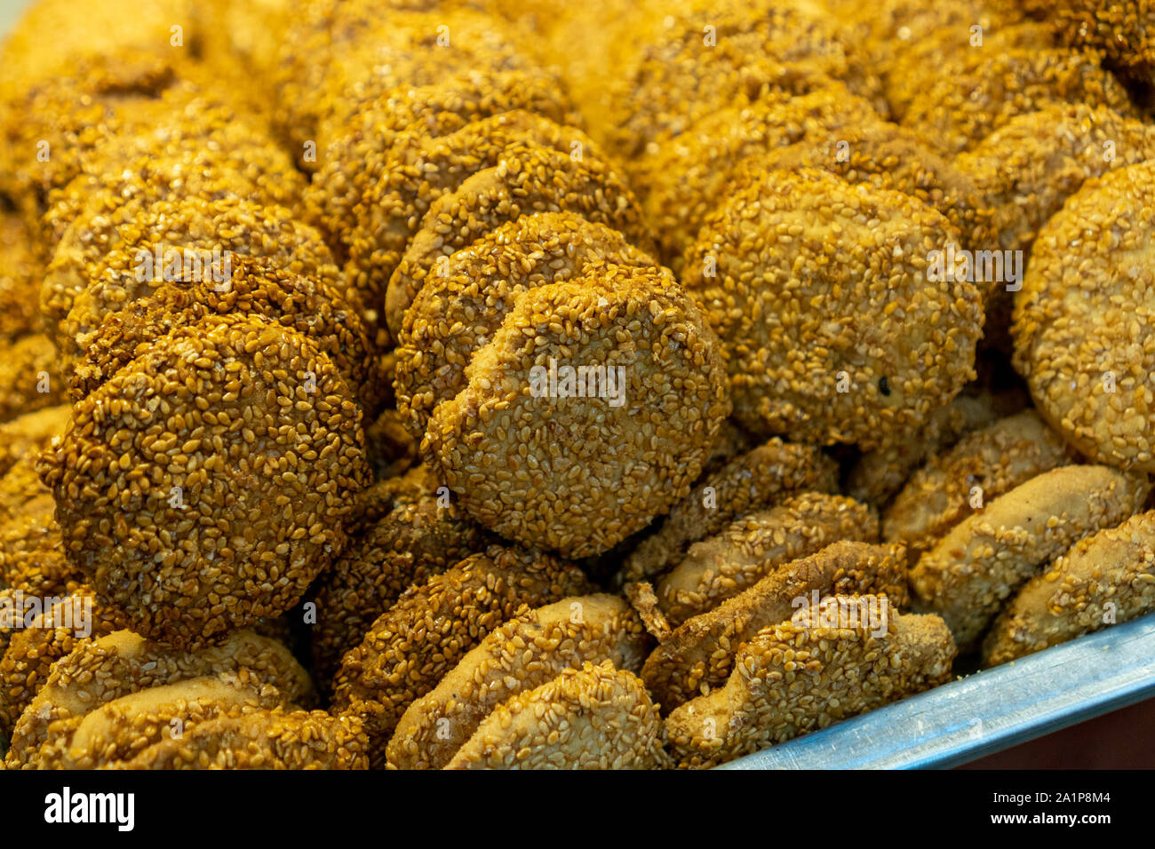 Middle Eastern fresh delicious Cookies showcased Stock Photo - Alamy