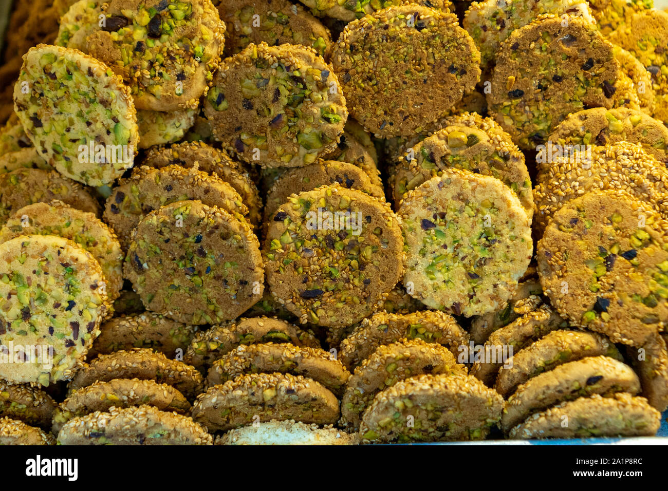 Middle Eastern fresh delicious Cookies showcased Stock Photo - Alamy