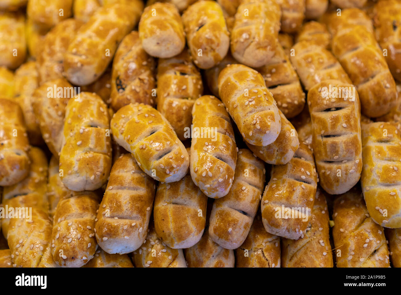 Middle Eastern fresh delicious Cookies showcased Stock Photo - Alamy