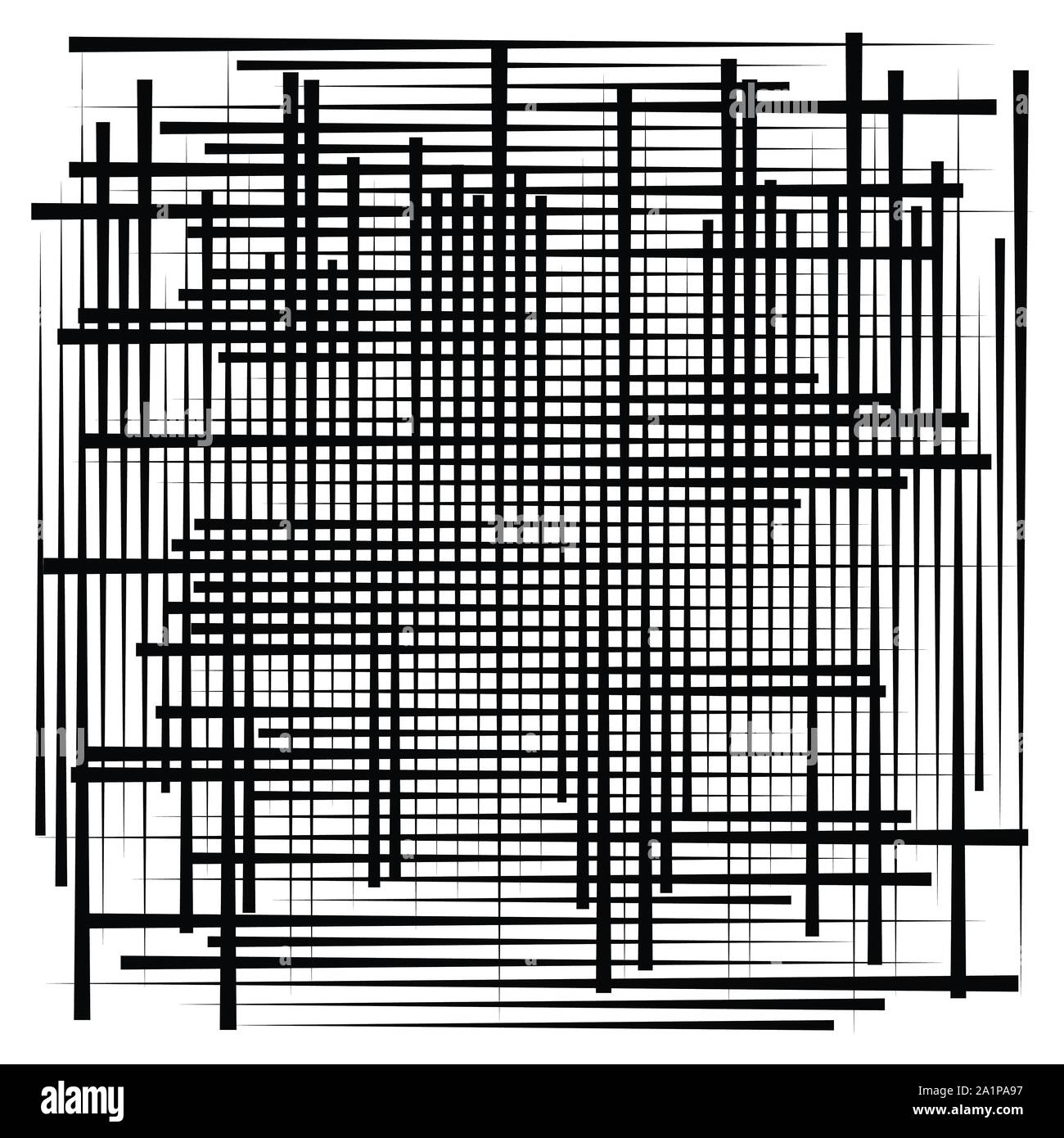 Random lines grid, mesh. Dynamic, irregular overlap, intersect lines ...
