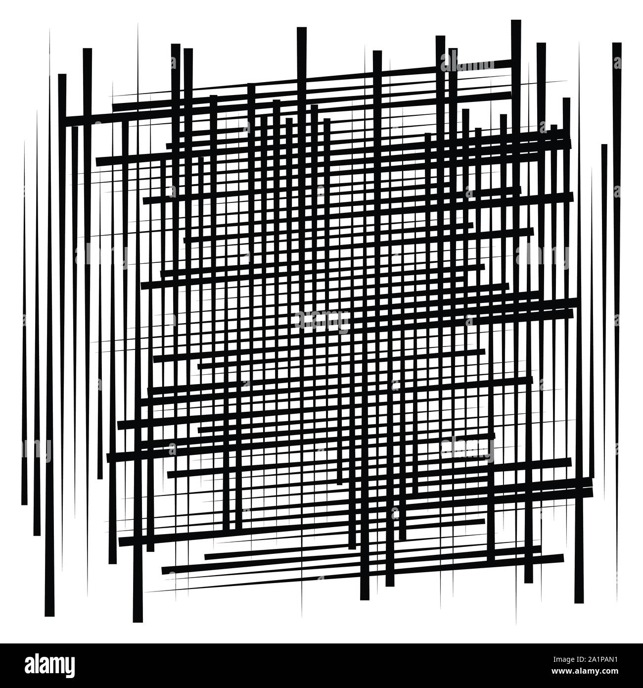 Random lines grid, mesh. Dynamic, irregular overlap, intersect lines ...