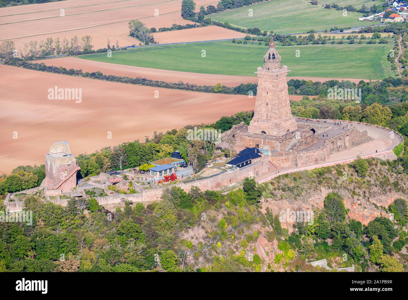 Kyffhaeuser, Monument, Barbarossa. Scenery, kyffhauser Stock Photo - Alamy