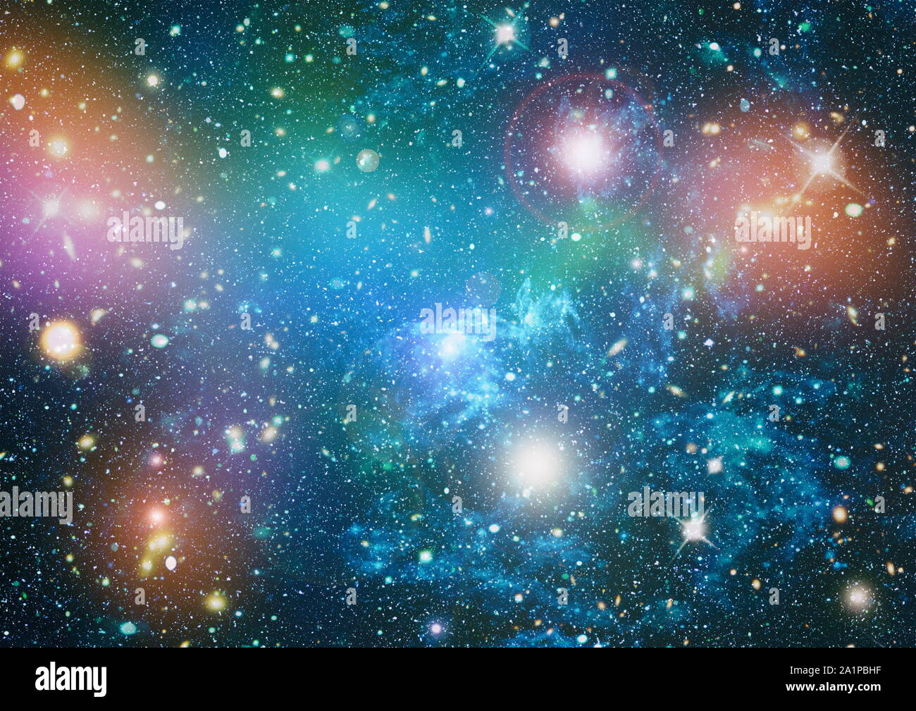Star field in deep space many light years far from the Earth. Elements ...