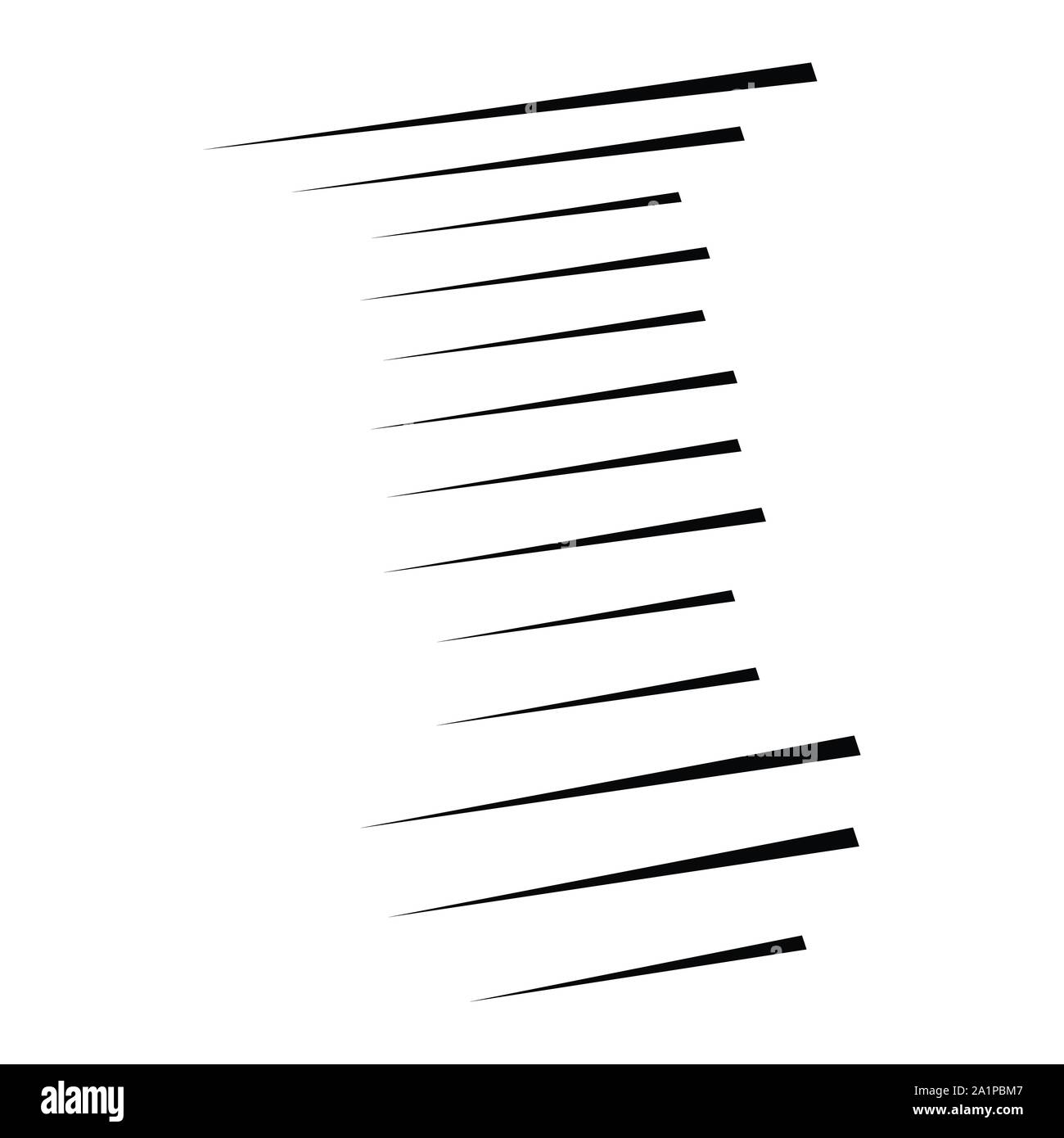 Random lines element. Random horizontal lines. Irregular straight ...