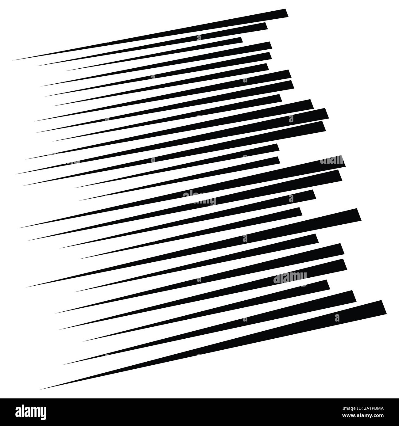 Random lines element. Random horizontal lines. Irregular straight ...