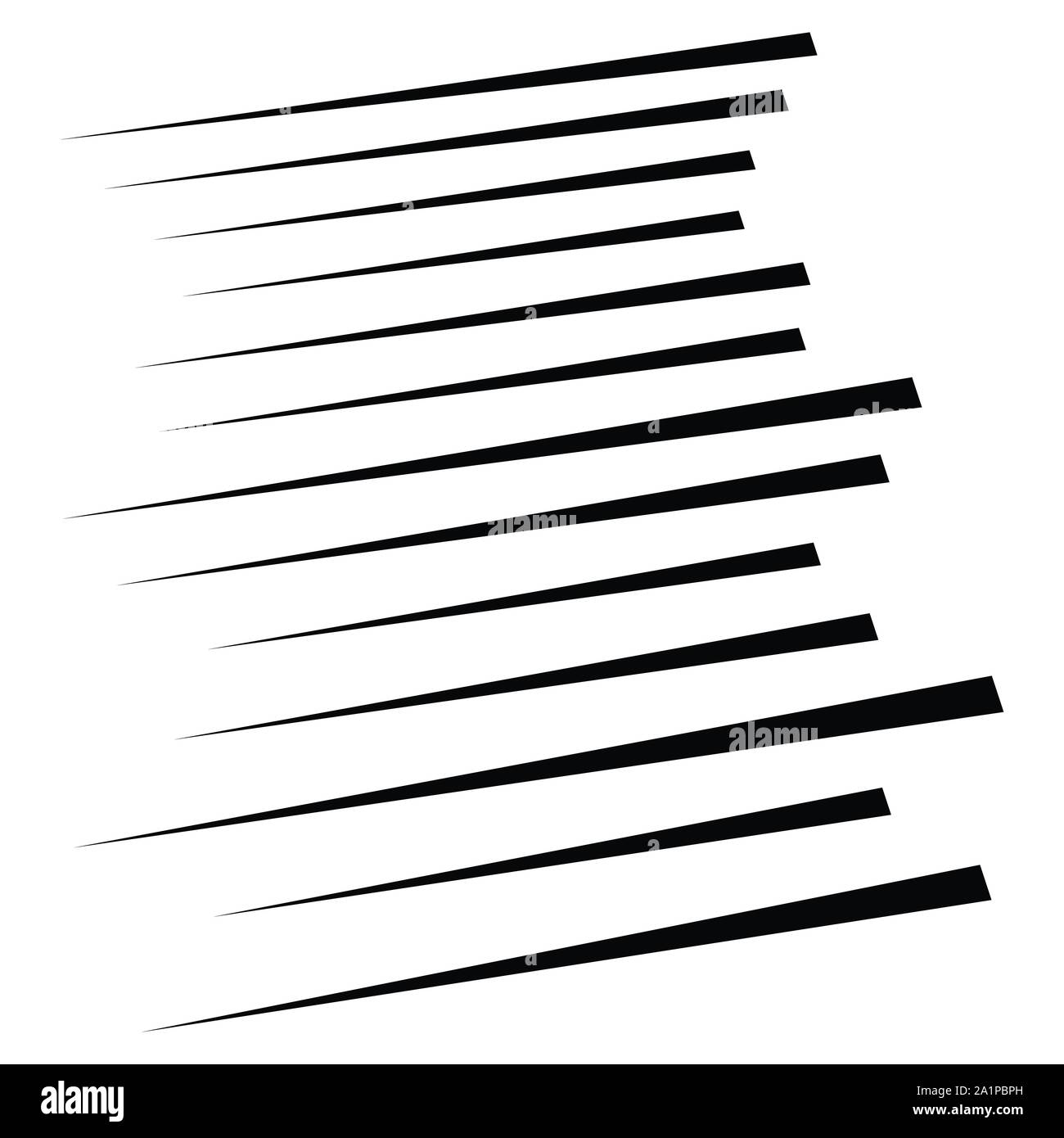 Random lines element. Random horizontal lines. Irregular straight ...