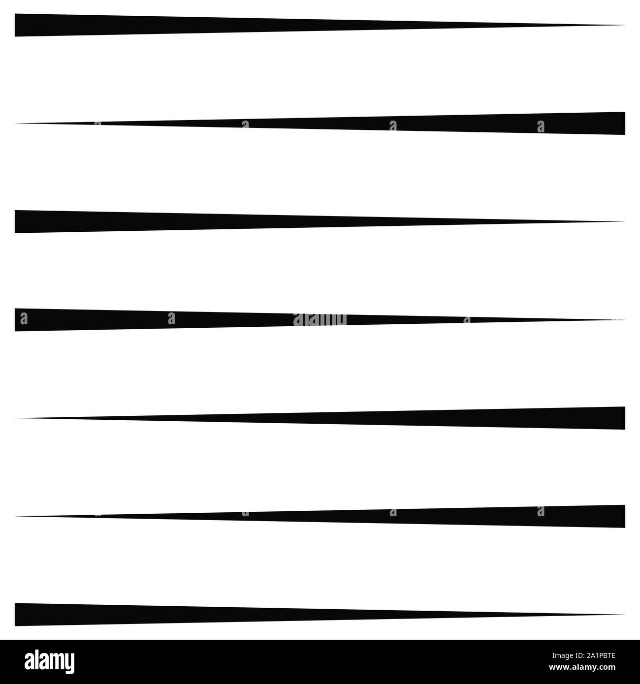 Random lines element. Random horizontal lines. Irregular straight ...