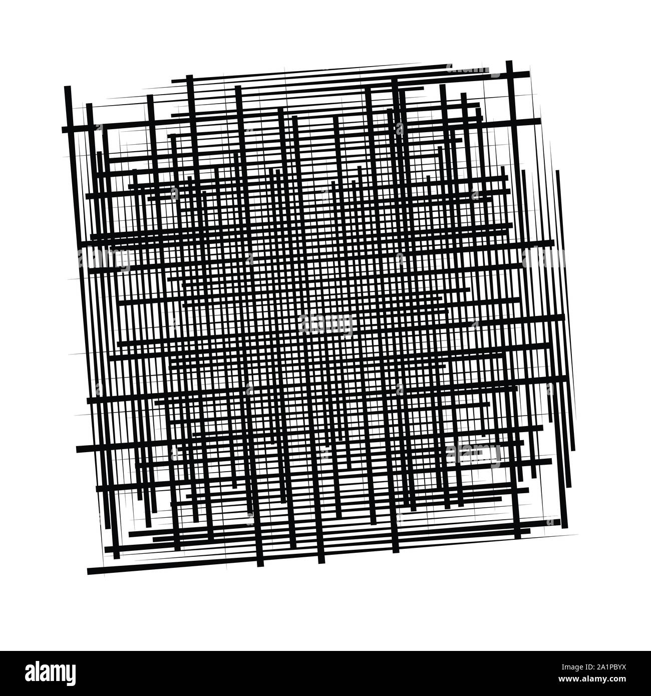 Random lines grid, mesh. Dynamic, irregular overlap, intersect lines ...