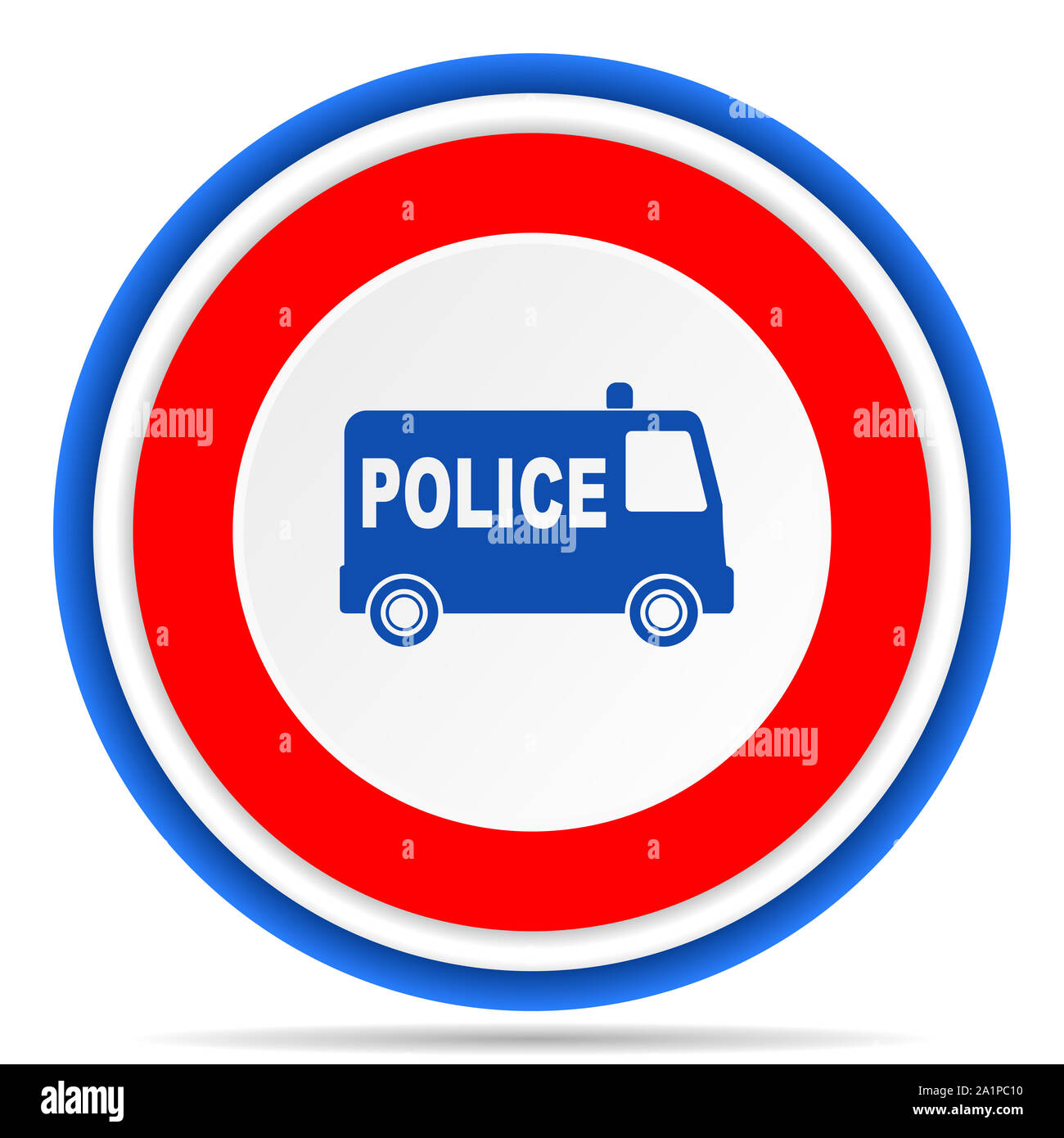 Police car logo sign france hi-res stock photography and images - Alamy